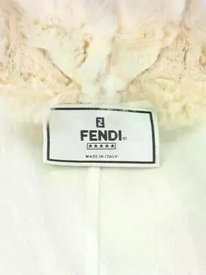 Fendi Belted Coat With Fur Trim