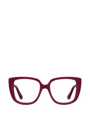 Moschino Full-rim Square Eyeglasses - Red