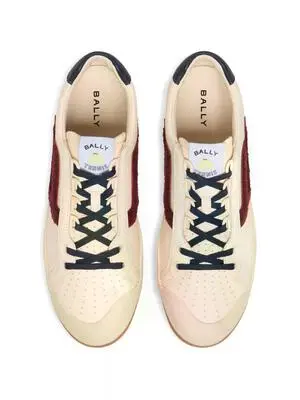 Bally Tennis Collection Leather Sneakers - Neutrals