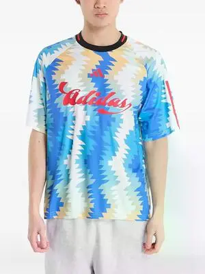 Adidas House Of Tiro X Common Goal Graphic Print T-shirt - Blue