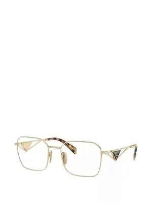Prada Square-frame Glasses - Gold