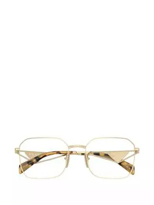 Prada Square-frame Glasses - Gold