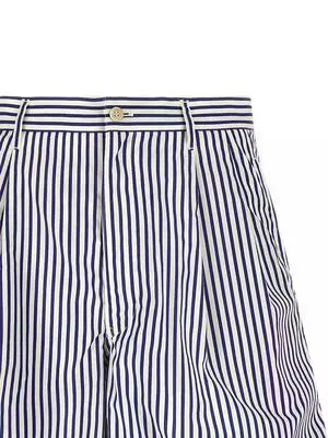 Comme Des Garçons Striped Pleated Shorts