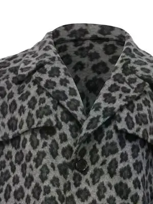 Saint Laurent Leopard-print Belted Coat