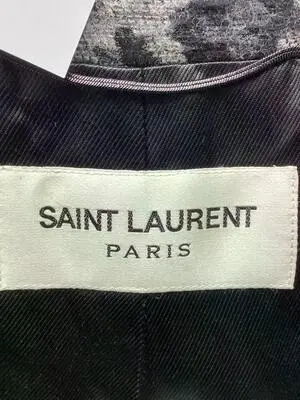 Saint Laurent Leopard-print Belted Coat