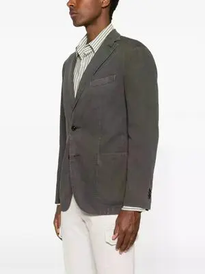 Boglioli K-jacket Single-breasted Patch-pocket Blazer - Grey