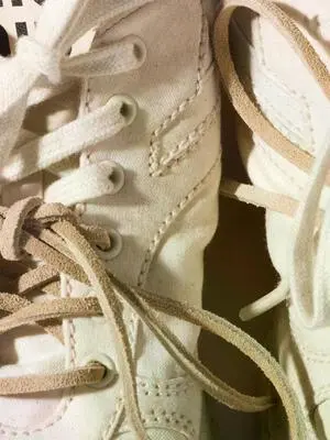Miu Miu Gymnasium Canvas Espadrille Sneakers - Neutrals