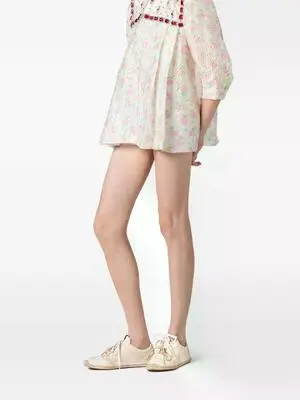 Miu Miu Gymnasium Canvas Espadrille Sneakers - Neutrals