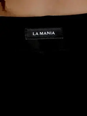LA MANIA Logo-detail Ribbed Leggings