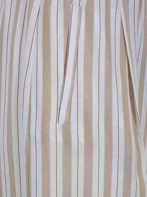 SEMICOUTURE Striped Pleated Trousers - Neutrals
