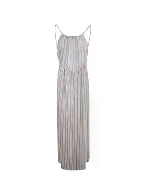 SEMICOUTURE Striped Halterneck Dress