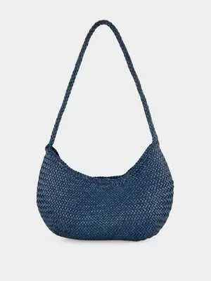 Dragon Diffusion Nova Luna Woven Leather Bag - Blue