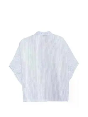 120% Lino Stripe-pattern Shirt