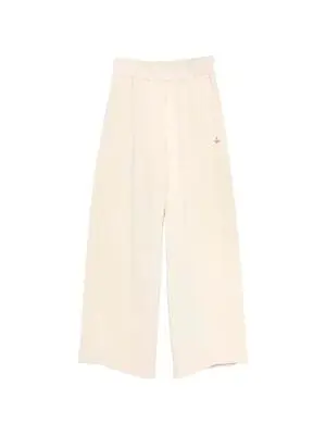 MERCI Anchor Embroidered Wide Leg Track Pants