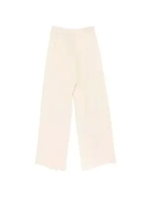 MERCI Anchor Embroidered Wide Leg Track Pants