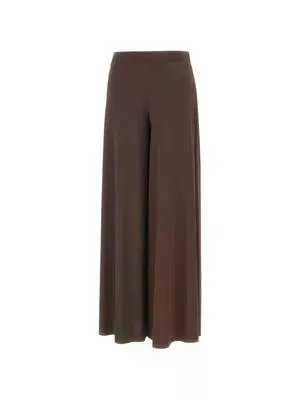 KAOS Elasticated-waistband Trousers - Brown