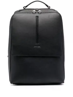 Calvin Klein Logo-plaque Backpack - Black