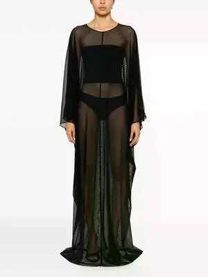Norma Kamali Draped Maxi Dress