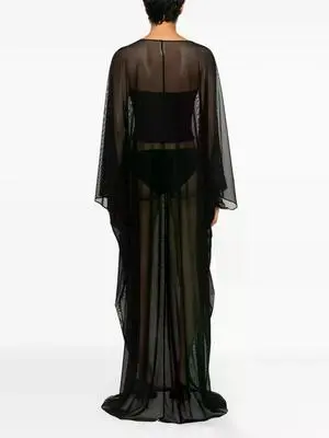 Norma Kamali Draped Maxi Dress