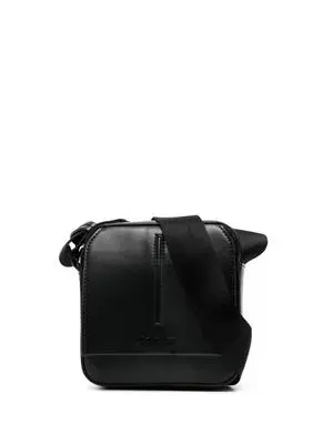 Calvin Klein Embossed Logo Messenger Bag - Black