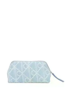 Calvin Klein Monogram Denim Wash Bag