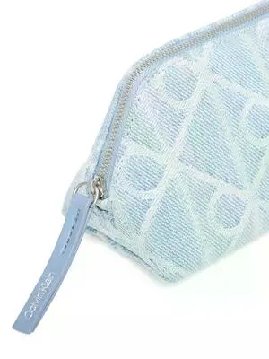 Calvin Klein Monogram Denim Wash Bag