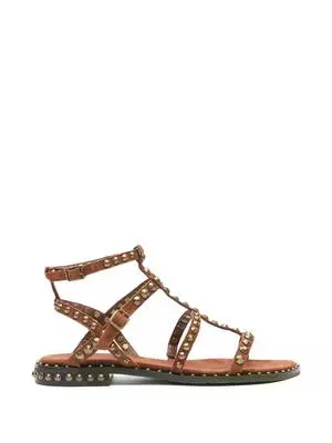 Ash Stud-embellished Sandals - Brown