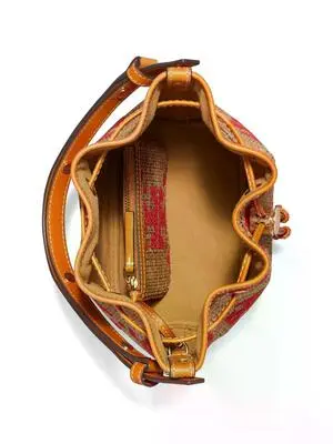 Tory Burch T-monogram Woven Bucket Bag
