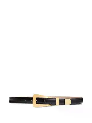 Khaite Small Lucca Leather Belt - Black