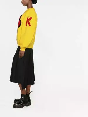 Kenzo Floral-print Wide-sleeved Jumper
