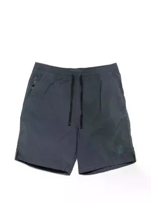Stone Island Logo Patch Track Shorts - Blue