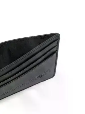 Calvin Klein Logo Embossed Leather Cardholder