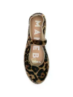 Manebí Leopard-print Touch-strap Espadrilles - Neutrals