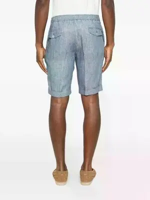 BARBA NAPOLI Capri Drawstring Shorts - Blue