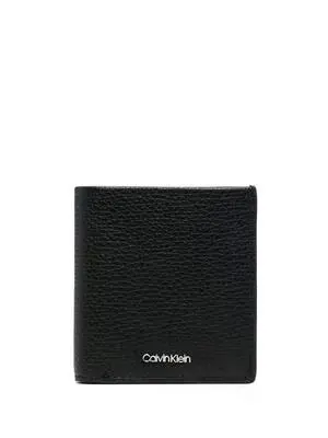 Calvin Klein Grained Leather Wallet - Black