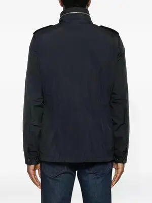 MOORER Denver Shoulder-epaulette Jacket - Blue
