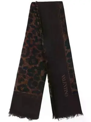 Valentino Garavani Leopard-print Scarf