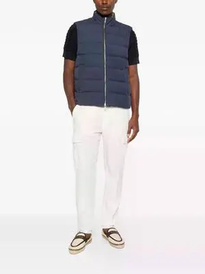 Eleventy Reversible Padded Gilet - Blue