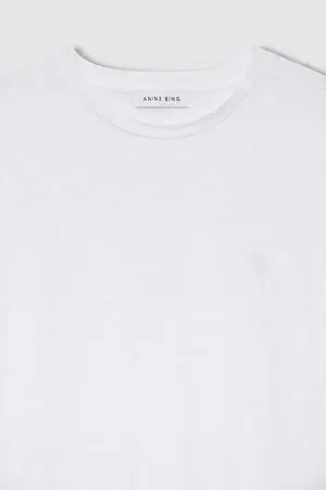 ANINE BING Cade Tee Shirt - White