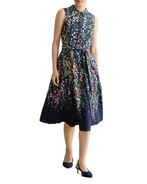 HOBBS LONDON Alberta Floral Shirt Dress - Midnight Multi