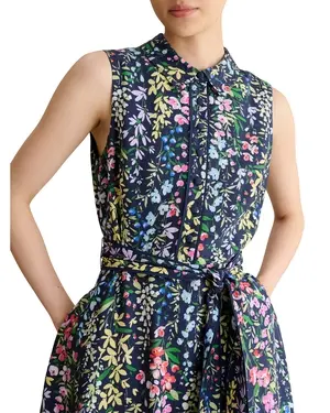 HOBBS LONDON Alberta Floral Shirt Dress - Midnight Multi
