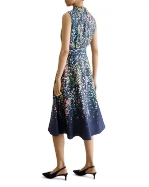 HOBBS LONDON Alberta Floral Shirt Dress - Midnight Multi