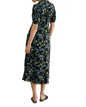 HOBBS LONDON Sidonie Midi Dress - Navy Multi