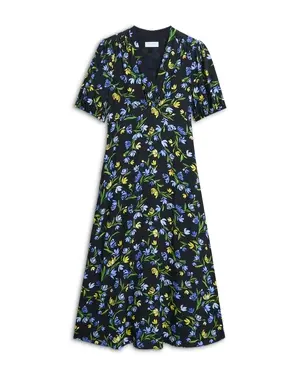 HOBBS LONDON Sidonie Midi Dress - Navy Multi