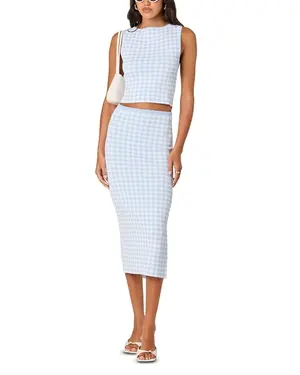 Astr The Label Babbett Midi Sweater Skirt