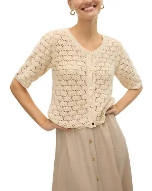 Vero Moda O-neck Buttoned Cardigan