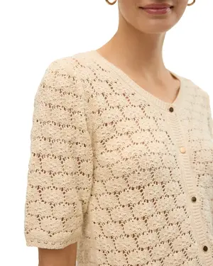 Vero Moda O-neck Buttoned Cardigan