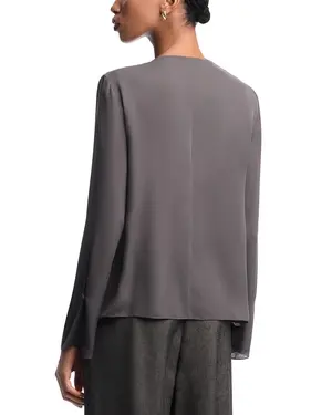 Emporio Armani Double Georgette Silk Blouse