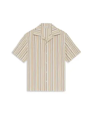 Drole De Monsieur Rayee Relaxed Fit Chemise Stripe Shirt