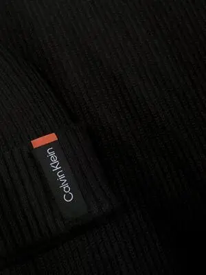 Calvin Klein Ribbed-knit Scarf And Beanie Set